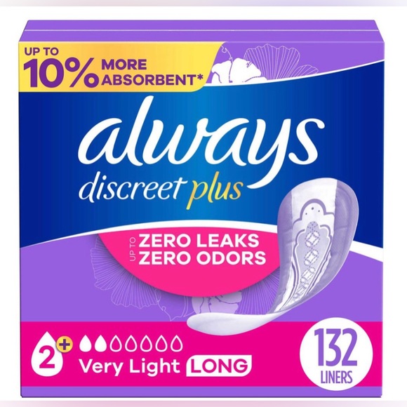 Always | Other | Always Discreet Plus Very Light 2 Drop Long ...